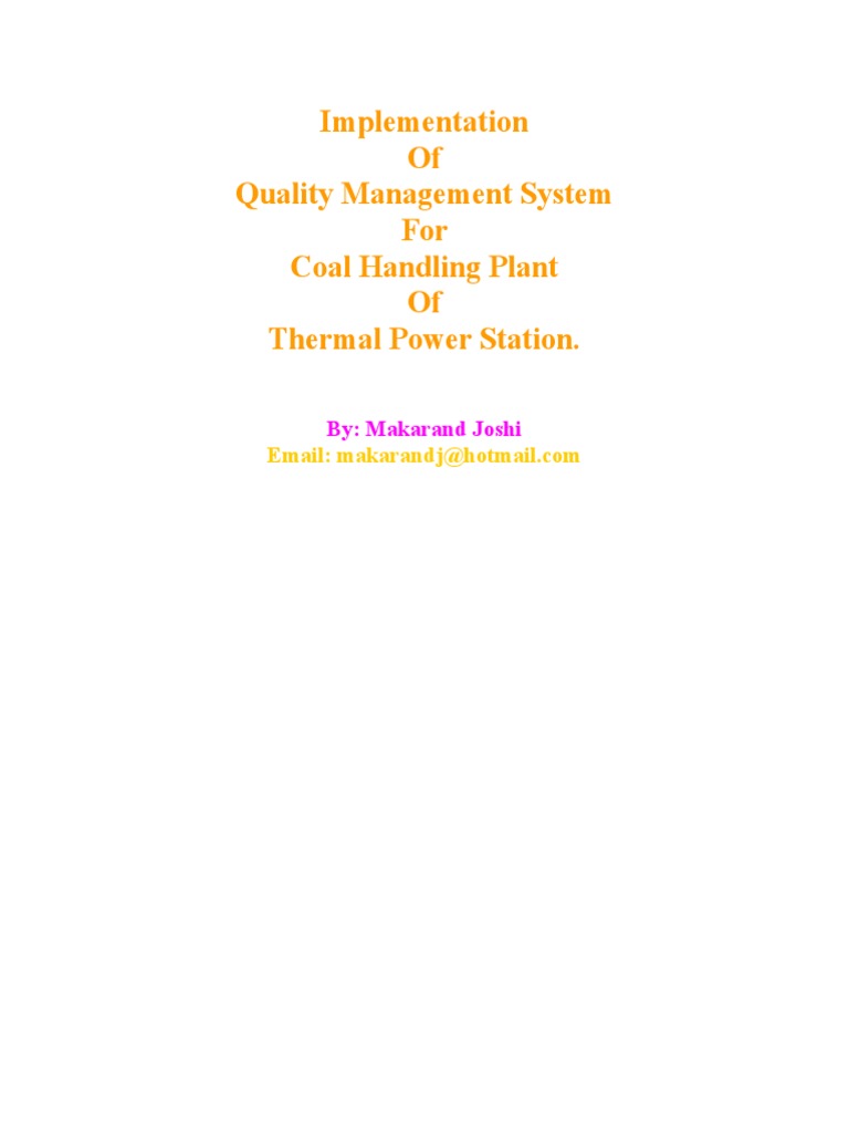 QMS Paper PDF | PDF | Cogeneration | Power Station