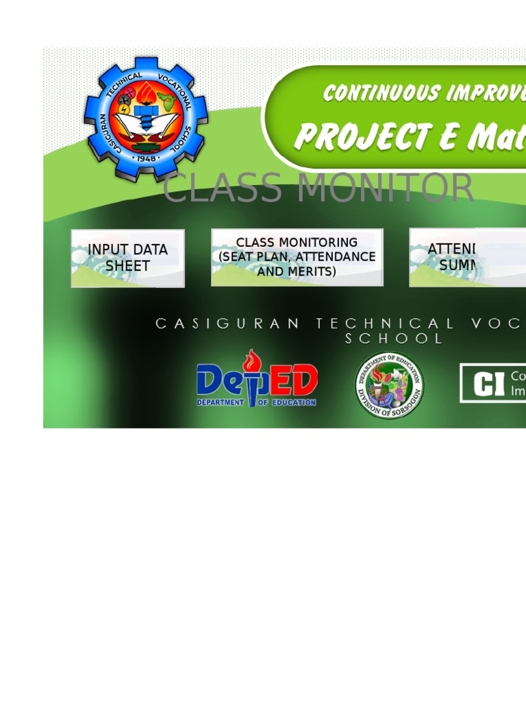 E Math Pro Class Monitoring Tool (Version 1) | PDF | Computing | Learning