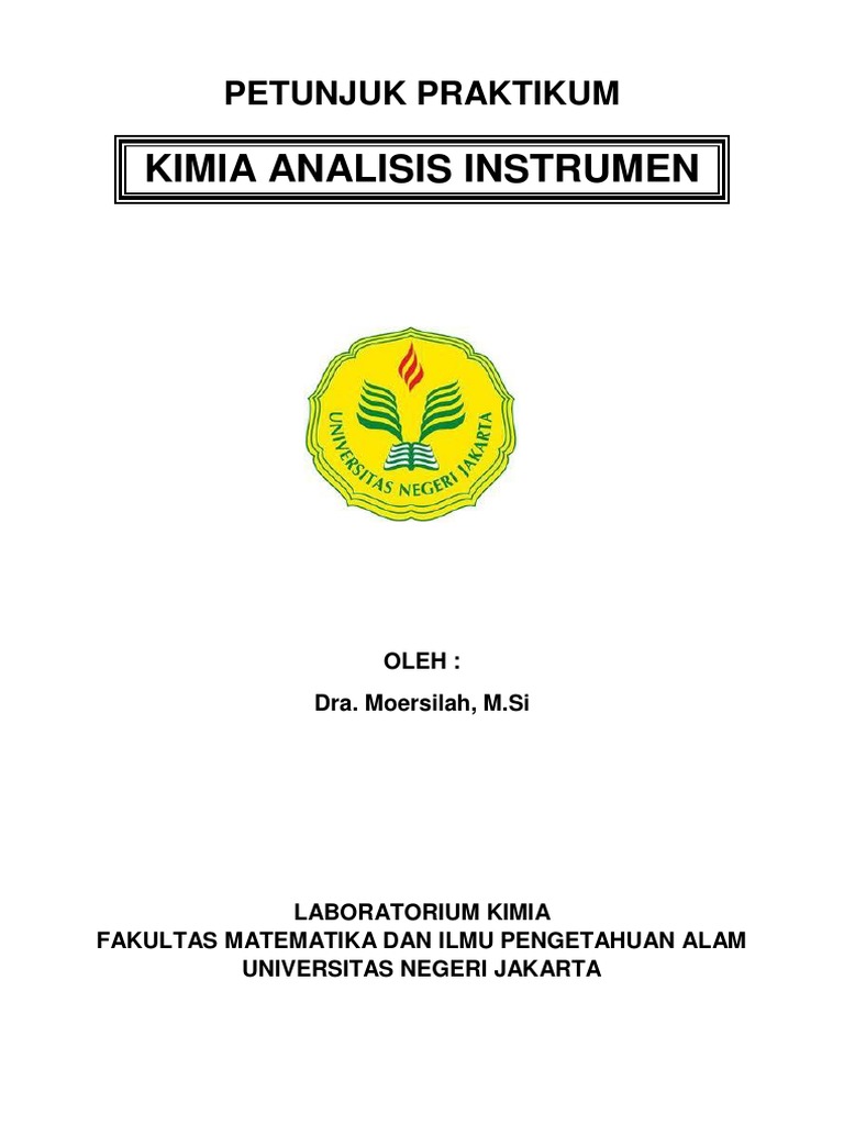Petunjuk Praktikum Kimia Analisis Instrumen PDF | PDF | Teknologi & Rekayasa