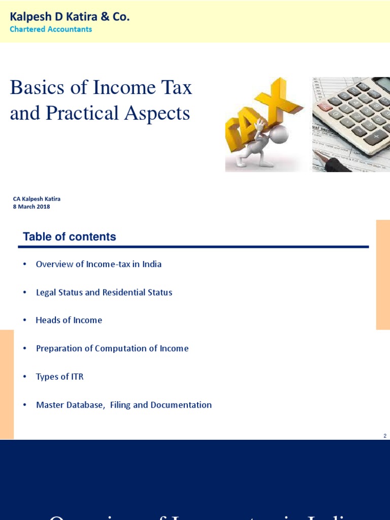 Income Tax Basics and Computation Guide | PDF | Capital Gains Tax | Expense