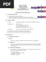 Explicit Teaching Lesson Plan in English | PDF | Verb | Lesson Plan