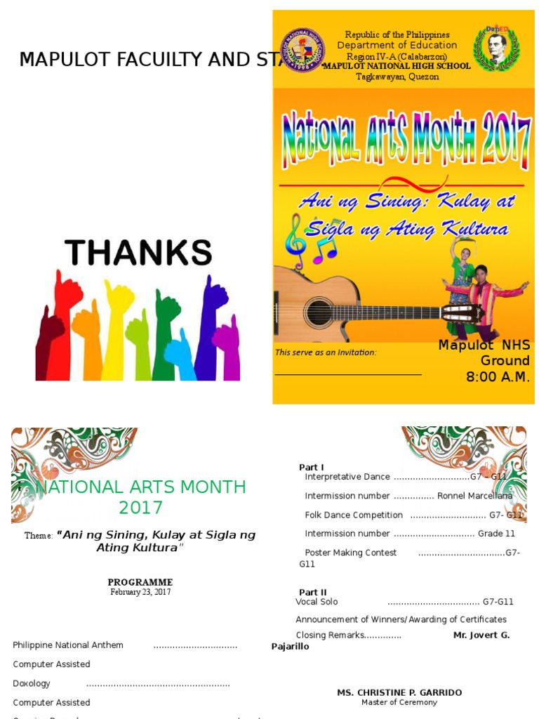 PROGRAM in Arts Month | PDF