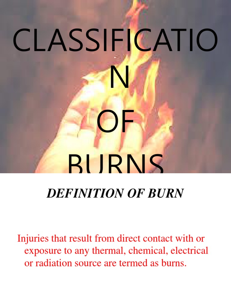 Classification of Burn Injuries | PDF | Combustion | Burn