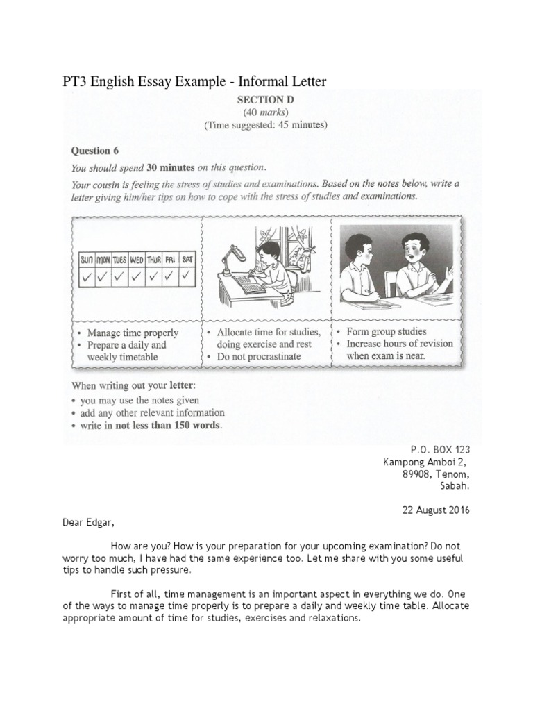 PT3 English Essay Example | PDF