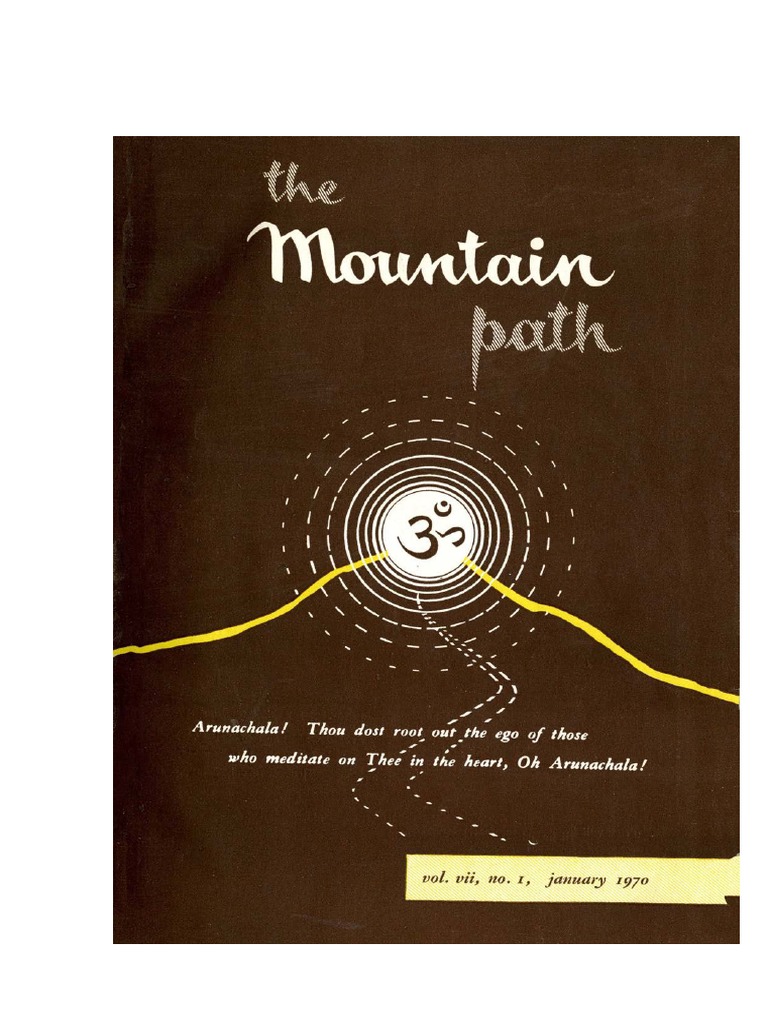 The Moutain Path - Issue of Jan 1970 | PDF | Ātman (Hinduism ...