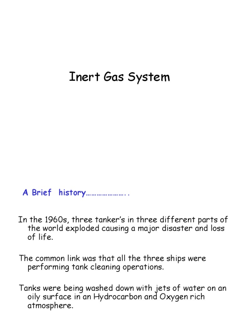 Inert Gas System | PDF | Oil Tanker | Boiler