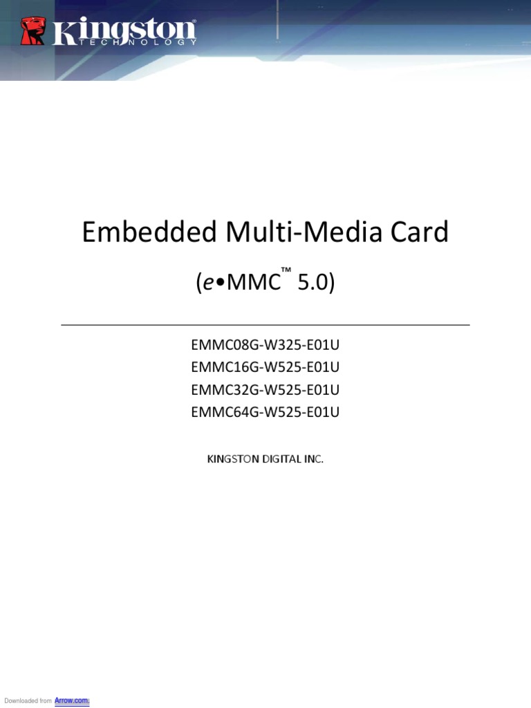 Emmc16g Kingston | PDF | Flash Memory | Office Equipment