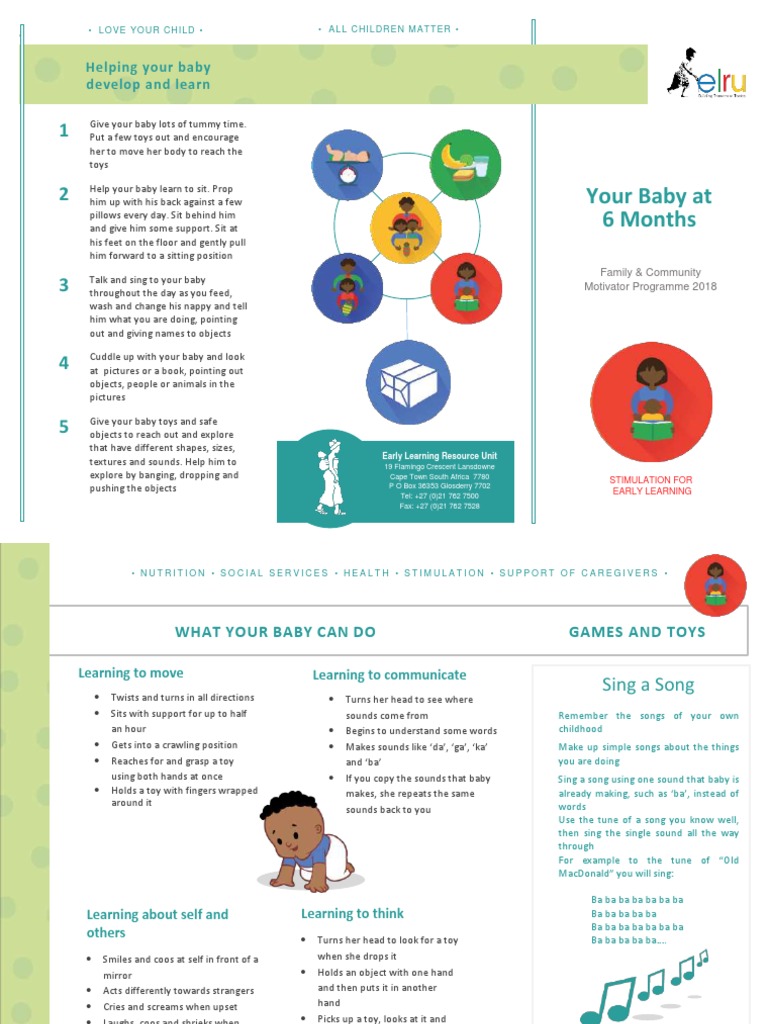 Child Stimulation 6 Months | PDF | Childhood | Family
