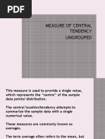 Exercises in Measure of Central Tendency-Grouped and Ungrouped Data ...