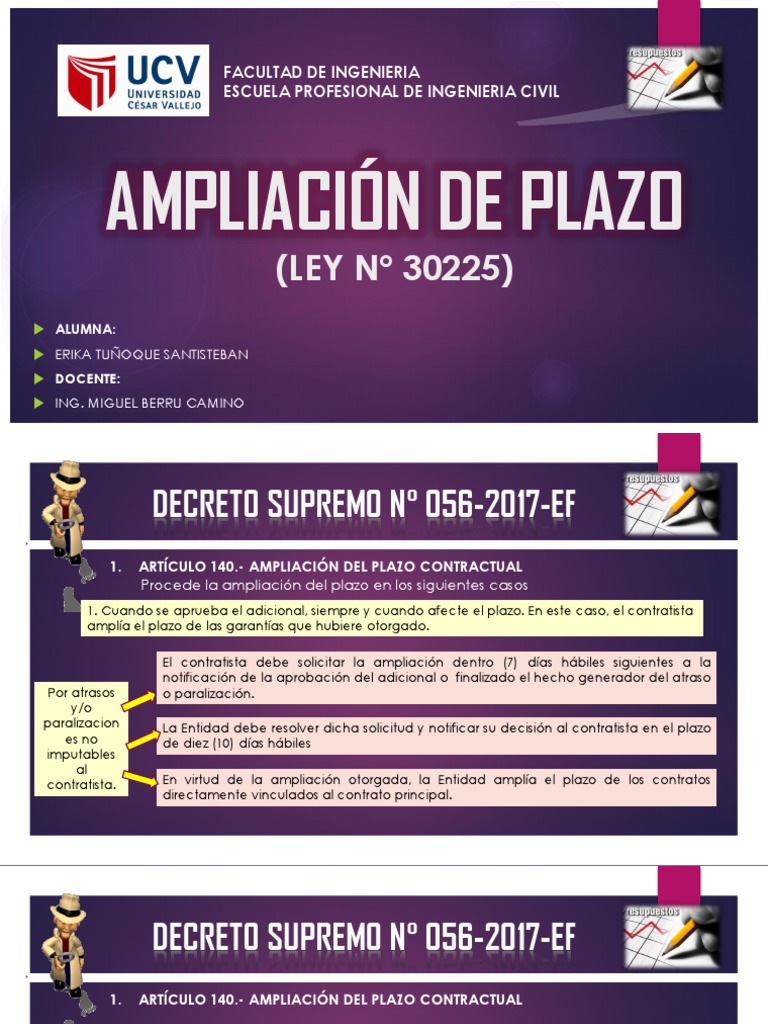 Ampliación de Plazo | PDF | Presupuesto | Gobierno