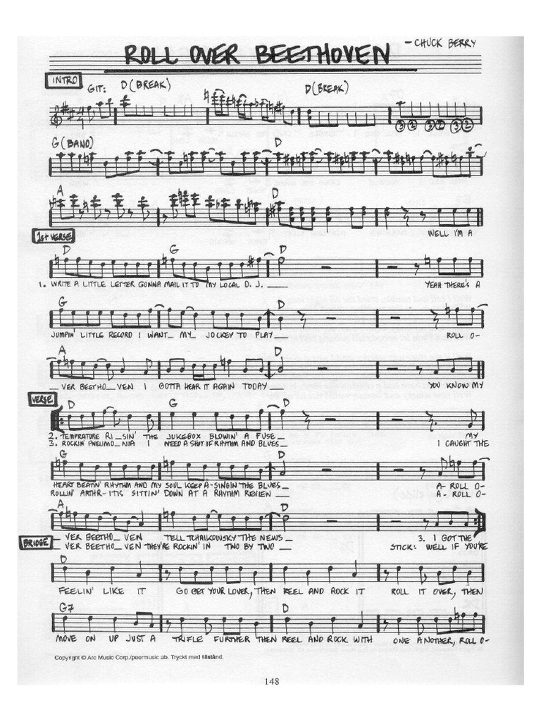 Roll Over Beethoven | PDF