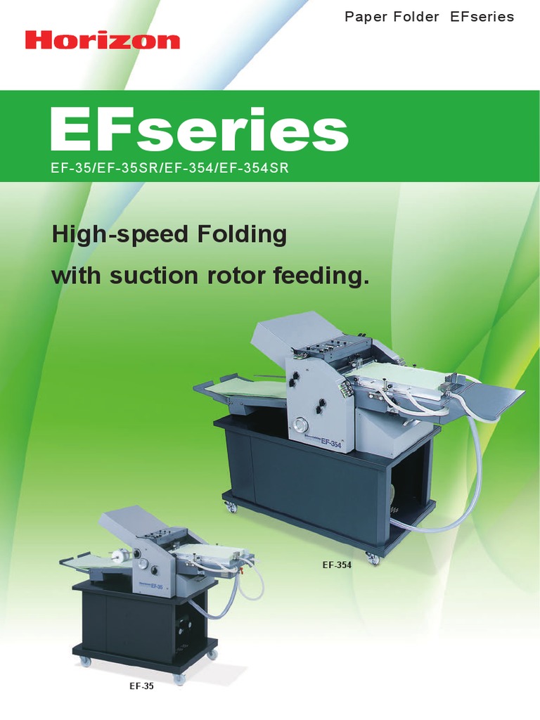 Horizon High Speed Folder | PDF | Pump | Electrical Engineering