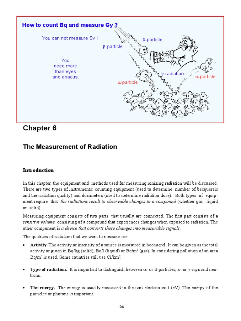 Chap06 - Radiation Measuring Instrument | PDF | Ionizing Radiation | Absorbed Dose