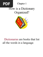 Parts of The Dictionary | PDF | Language Arts & Discipline | Science ...