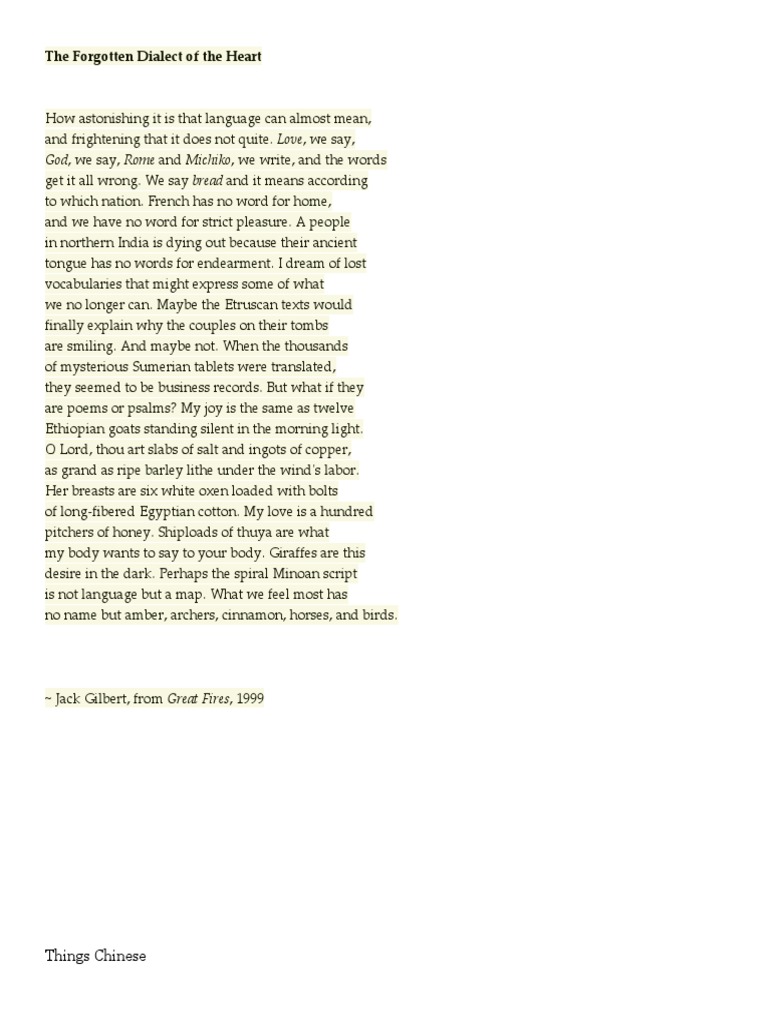 Poem Packet On The Foreign Language Experience | PDF