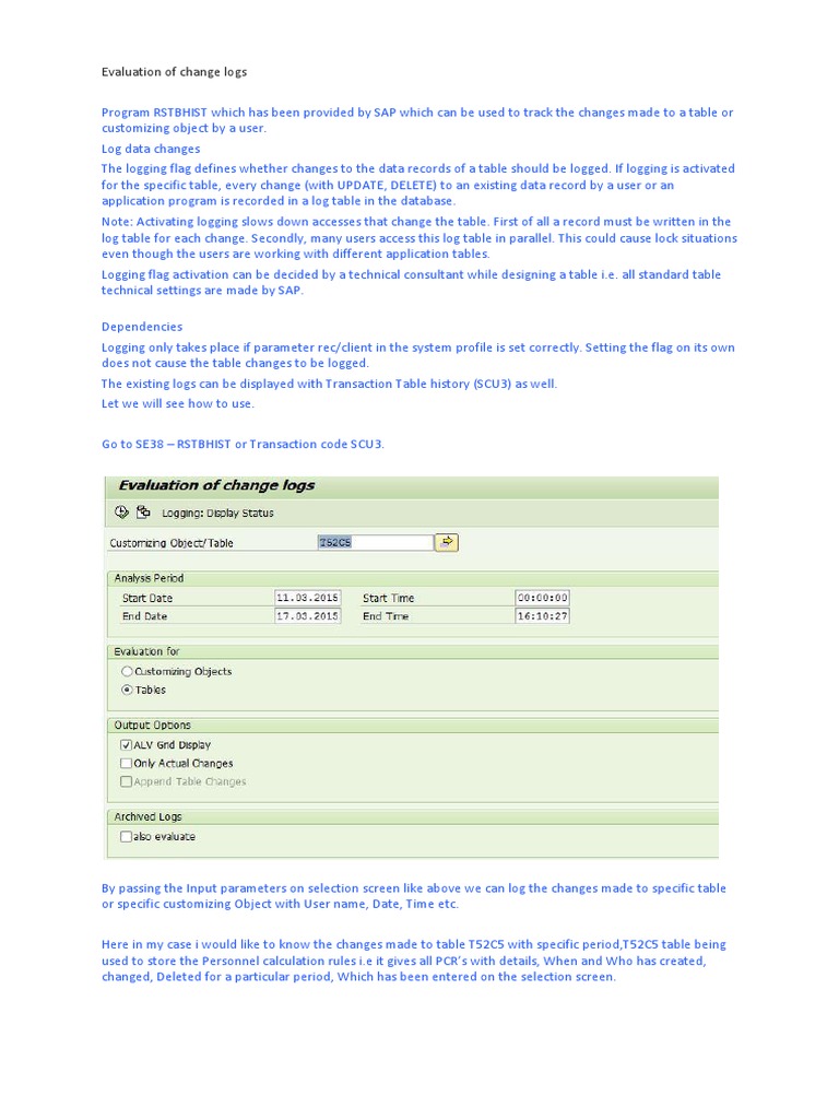 Evaluation of Customising Change Logs | PDF | Computers | Technology ...