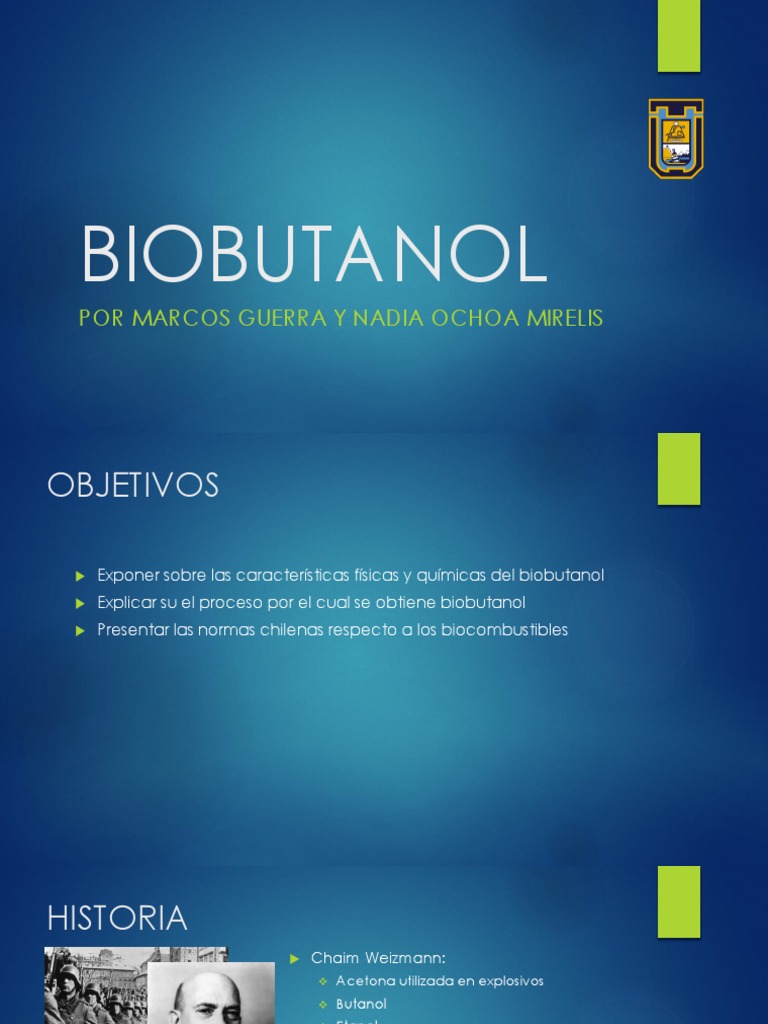 BIOBUTANOL | PDF | Tecnologías sostenibles | Combustibles