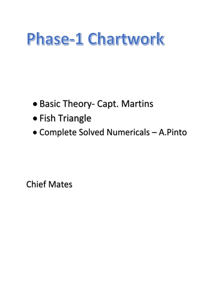 Phase-1 Chartwork - Chief Mate | PDF | Compass | Elementary Geometry