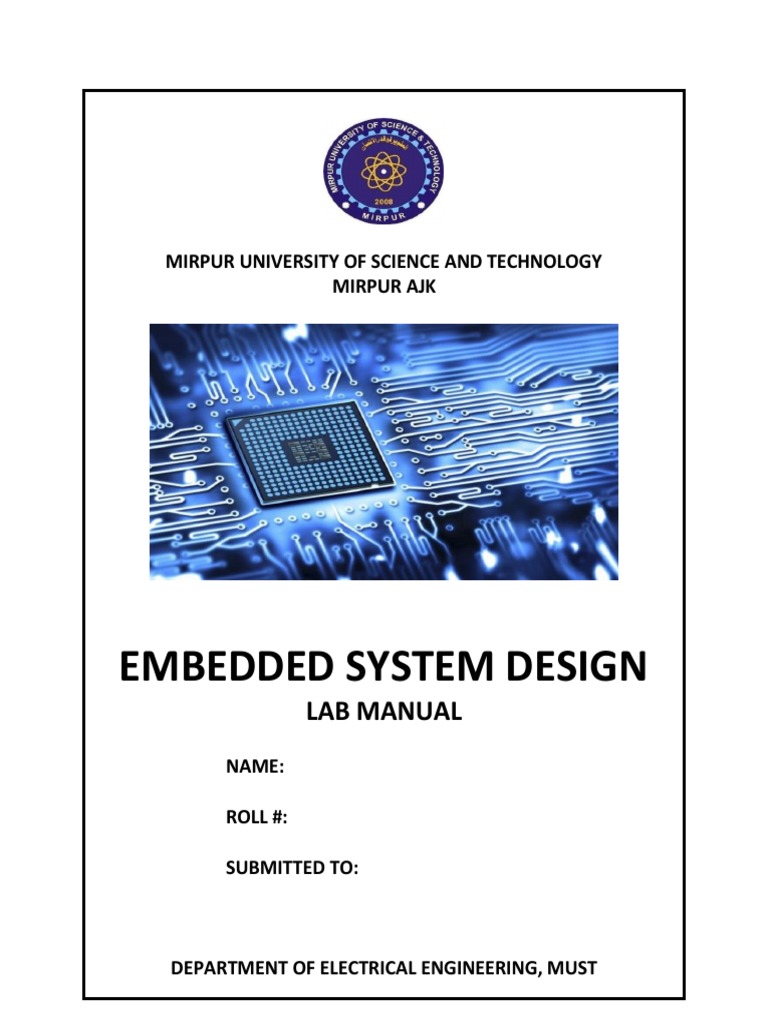 Embedded System Design: Lab Manual | PDF | System On A Chip | Microcontroller