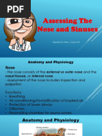 Normal Nose and Sinus Assessment | PDF | Human Nose | Otorhinolaryngology