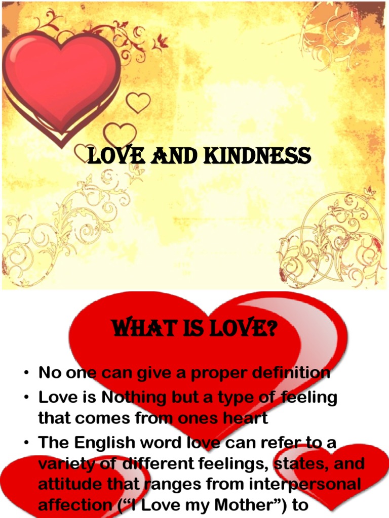 Love and Kindness | PDF | Interpersonal Relationships | Love