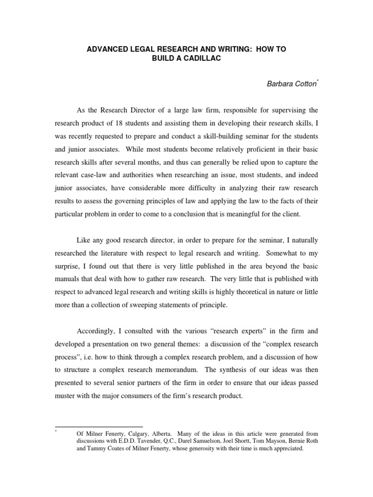 Advanced Legal Research | PDF | Precedent | Judgment (Law)