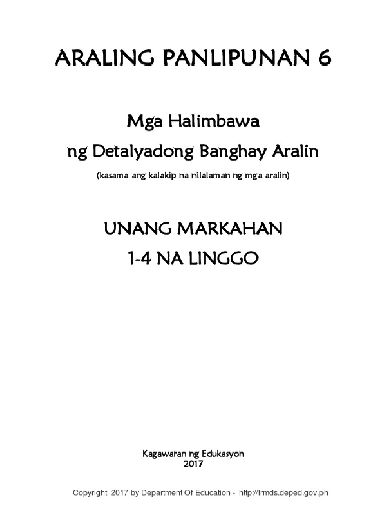 AP 6 DLP q1 w1-4 | PDF