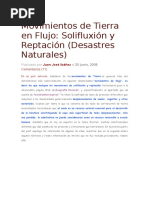 Reptación: Movimientos de Suelos y Creep | PDF | Suelo | Geología