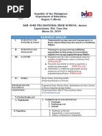 G7 FILIPINO MATATAG LESSON PLAN | PDF