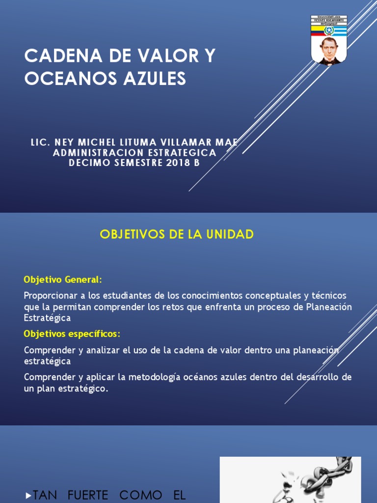 Cadena de Valor y Oceanos Azules | PDF | Cadena de valor | Estrategia de mercadeo