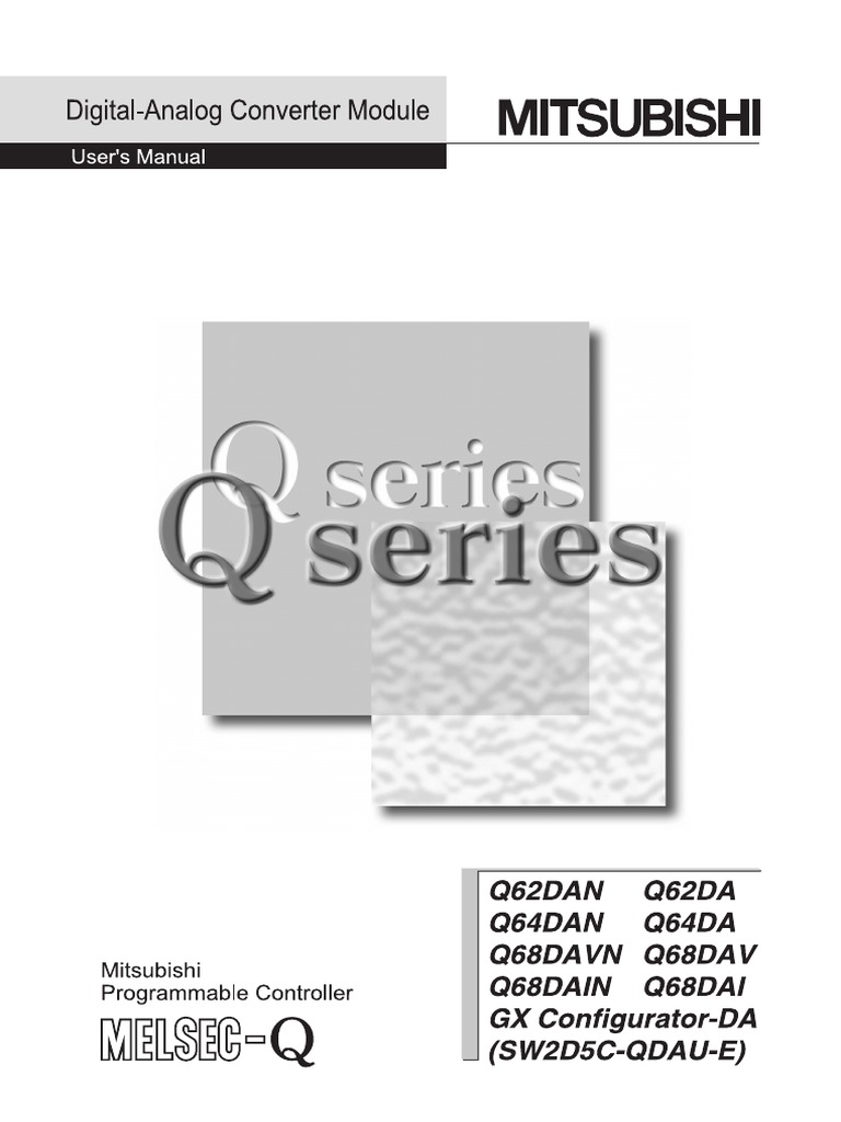 Mitsubishi Q64DA Series Anolog Module User Manual | PDF | Digital To ...