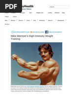 Mike Mentzer Workout Routine | PDF | Physical Fitness | Clinical Medicine