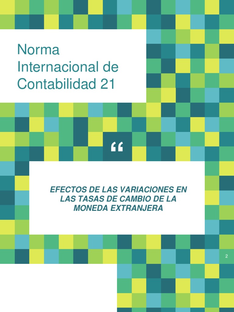 Nic 21 | PDF | Tipo de cambio | Contabilidad