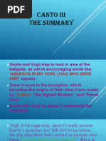 Dante's Inferno: Canto III Overview | PDF | Hell | Mythology