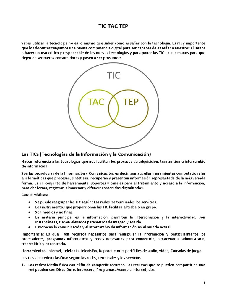 Tic Tac Tep | PDF | Tecnología de información y comunicaciones | Salón de clases