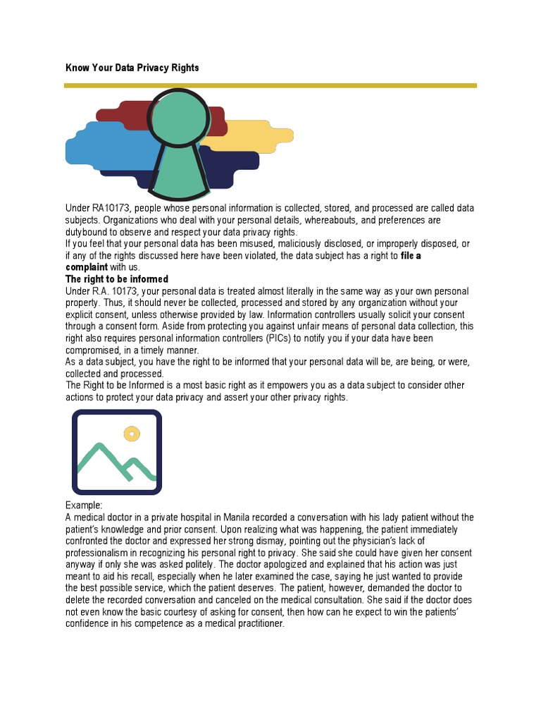 Know Your Data Privacy Rights | PDF | Privacy | Facebook