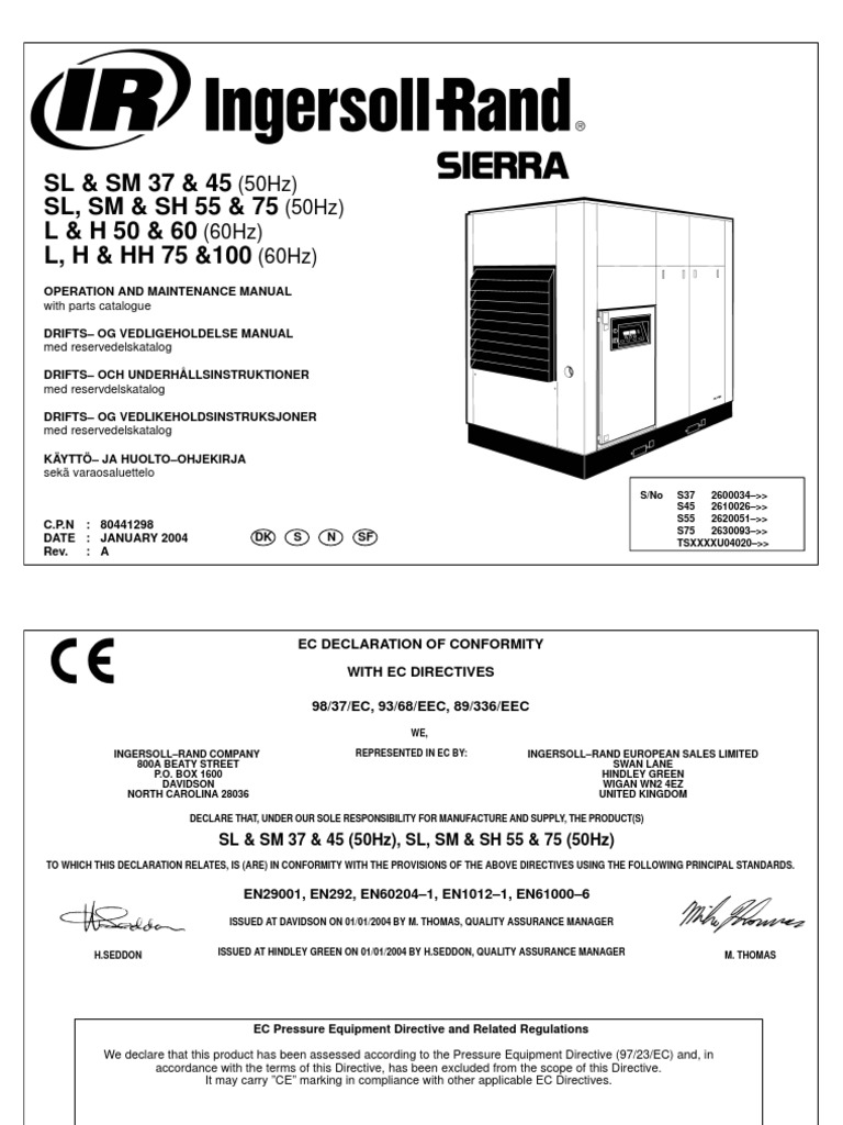 Ingersoll Rand | PDF | Gases | Machines
