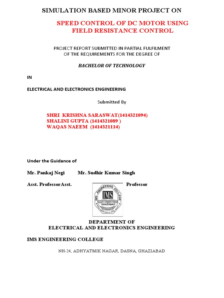 Matlab-Dc Motor1 | PDF | Electric Motor | Electrical Network