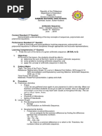 Lesson Plan in Mathematics | PDF | Arithmetic | Sequence