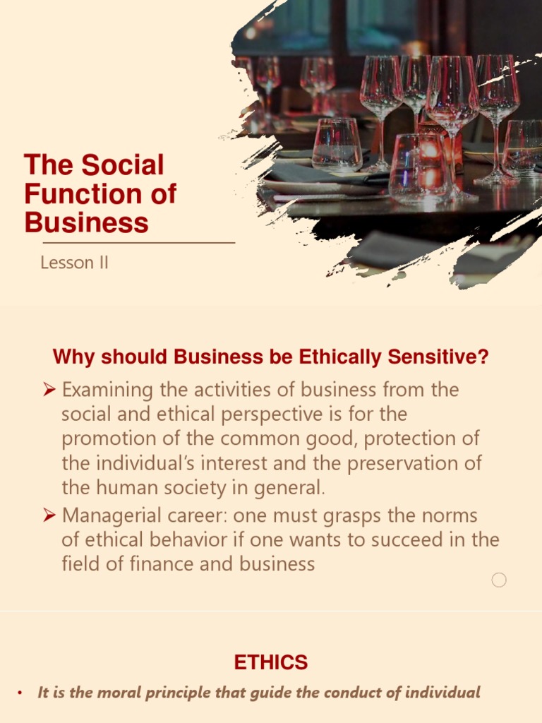 The Social Function of Business: Lesson II | PDF | Poverty | Poverty ...