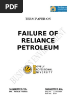 Report of Reliance Hazira | PDF | Chemical Industry | Oil Refinery