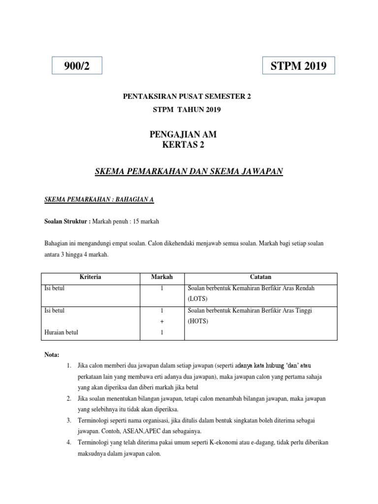 Cover Soalan Pps2 KMK 2019 | PDF