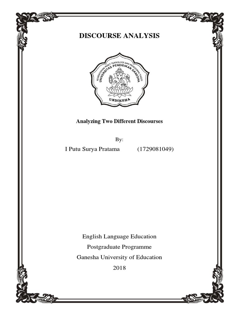 Discourse Analysis | PDF | Linguistics | Semantics
