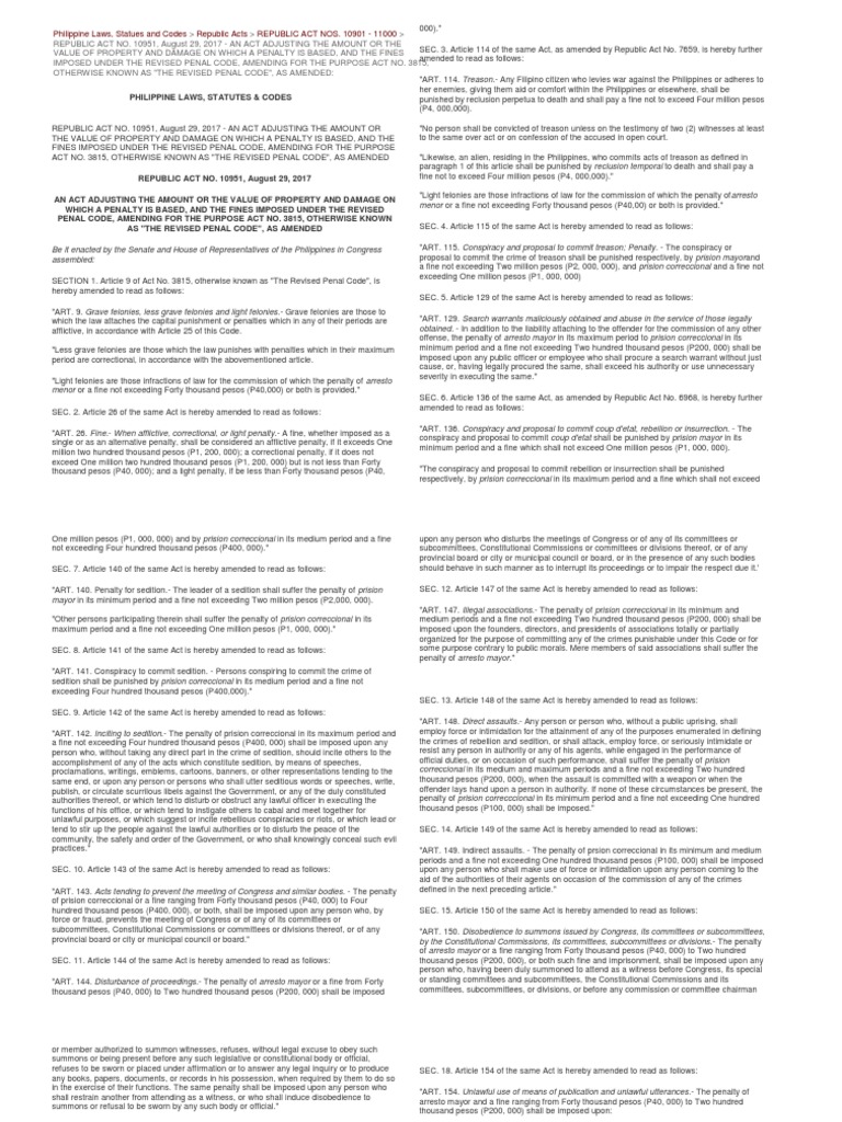 Philippine Laws, Statues and Codes Republic Acts REPUBLIC ACT NOS ...