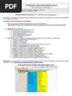 Triptico EXCEL | PDF | Microsoft Excel | Hoja de cálculo