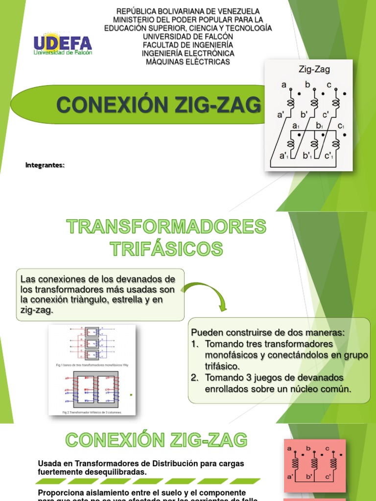 Diapositivas Zig Zag | PDF | Transformador | Corriente eléctrica
