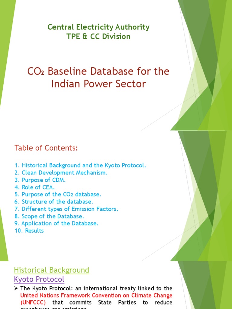 CO2 Baseline Database For The Indian Power Sector. | PDF | Clean ...