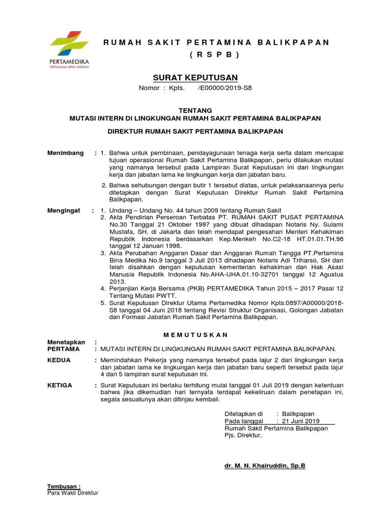 SK Mutasi - ALL | PDF