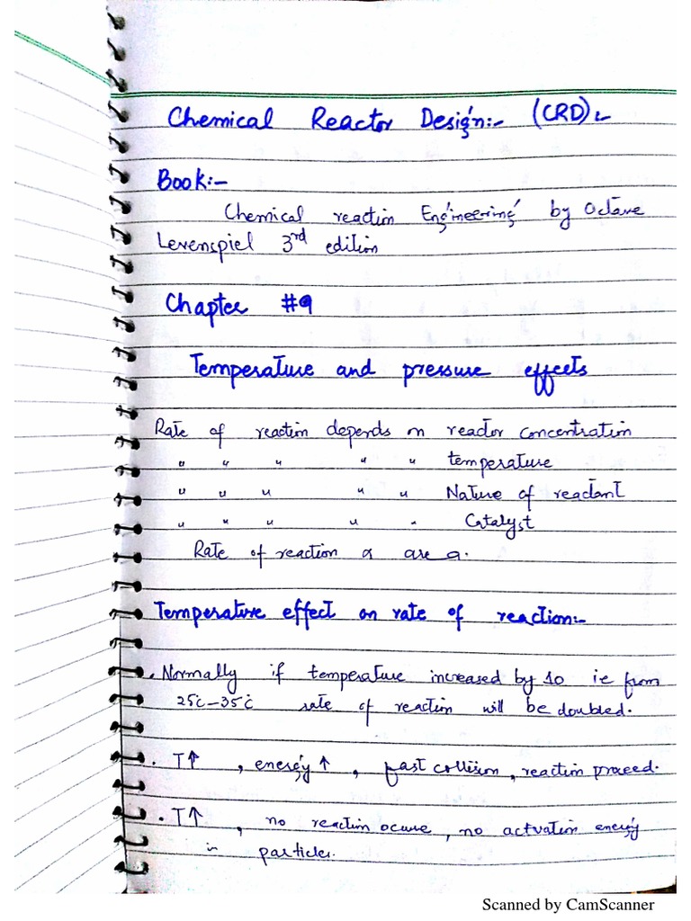 Crd 01 Pdf Pdf Chemical Reactor Chemical Reactions