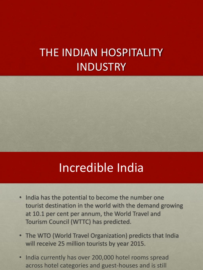 Indian Hospitality Industry | PDF | Tourism | Hotel
